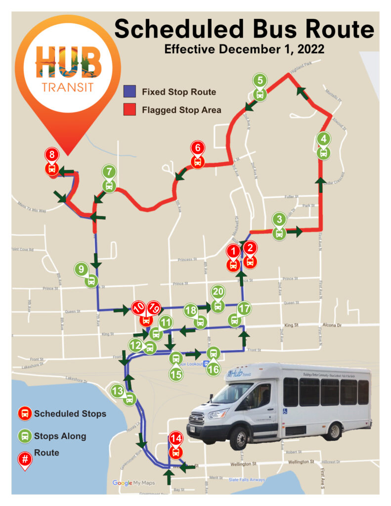 Routes and Fares – Hub Transit
